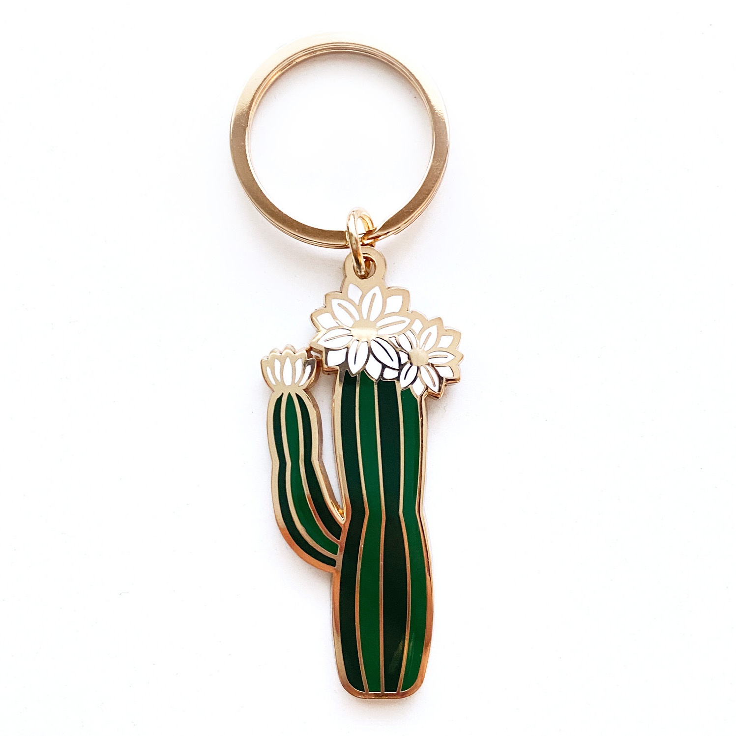 Blooming Saguaro Keychain | La Paloma Blanca Floral Designs